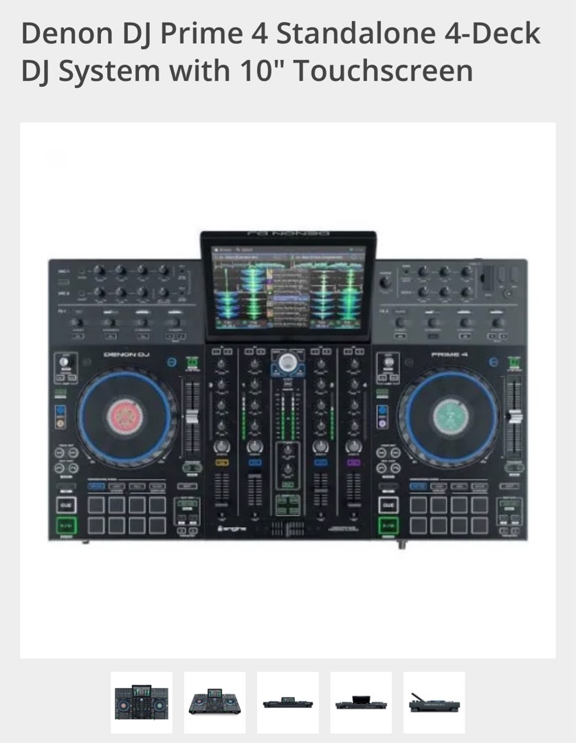 Denon Prime 4 Stand-alone Dj Controller, Audio, Other Audio Equipment ...
