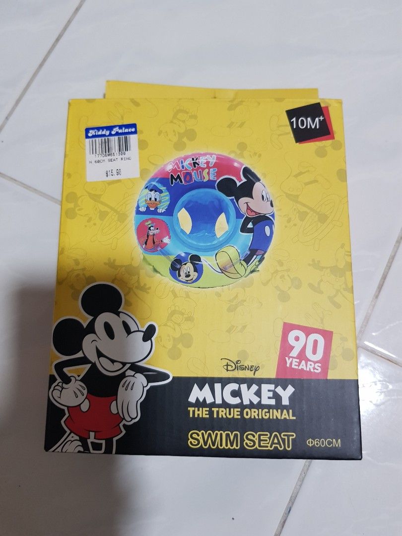 Disney Mickey Swim Float for Baby 10M+, Babies & Kids, Infant Playtime ...