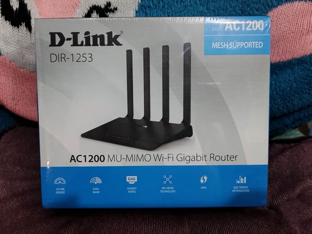 D-Link DIR-1253 AC1200 Mu-Mimo Wifi Gigabit Router, Computers & Tech ...