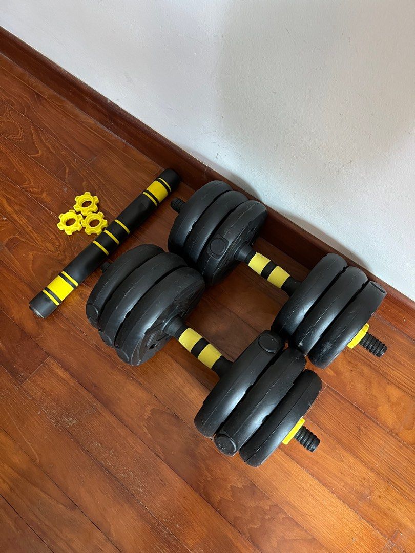 Dumbbell Set, Sports Equipment, Exercise & Fitness, Weights & Dumbbells ...