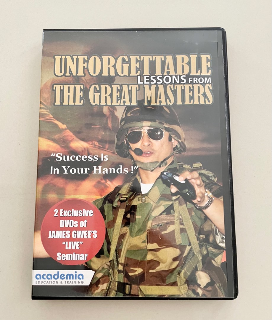 DVD James Gwee ttg Success, Buku & Alat Tulis, Alat Tulis di Carousell