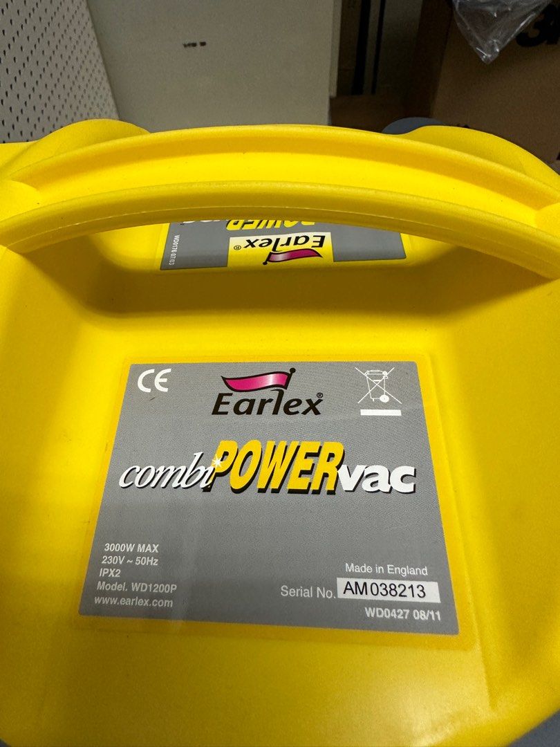 英國Earlex COMBIPOWRVAC Wet & Dry Workshop Vacuum & Blower System WD1200P ...