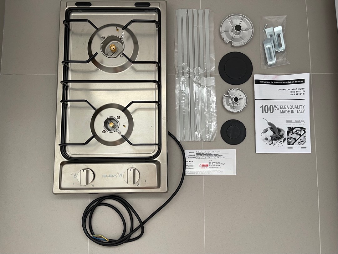 ELBA QUALITY MADE IN ITALY COOKING HOBS ( Model : EHS321D1S 30CM BUILT ...