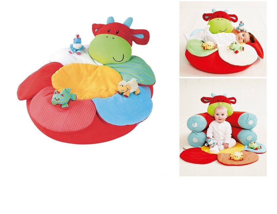 ELC Blossom Farm Clover Cow Sit Me up cosy, Babies & Kids, Baby Nursery ...