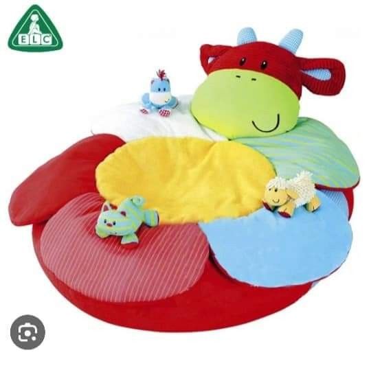 ELC Blossom Farm Clover Cow Sit Me up cosy, Babies & Kids, Baby Nursery ...