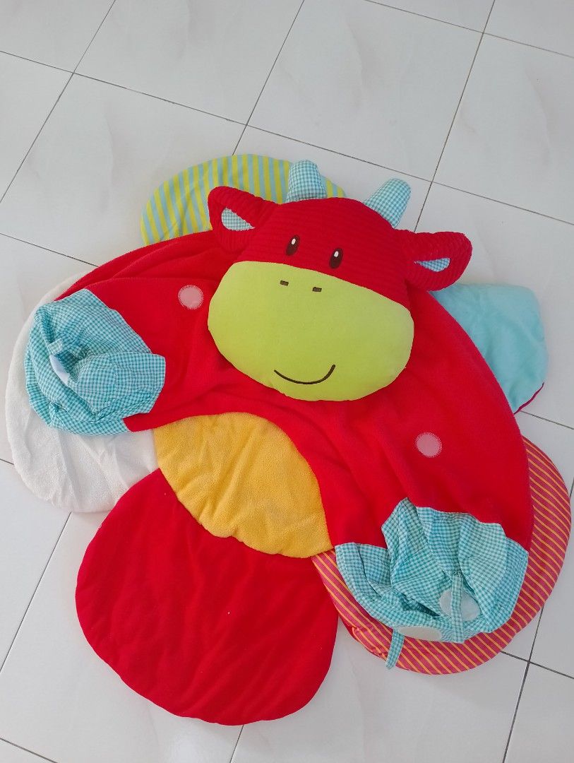 ELC Blossom Farm Clover Cow Sit Me up cosy, Babies & Kids, Baby Nursery ...