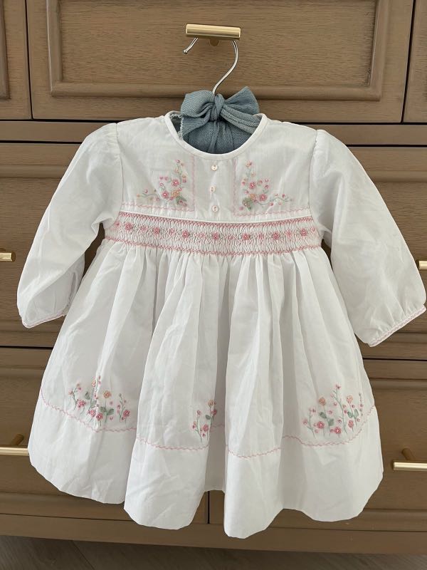 Embroidered pretty baby dress on Carousell