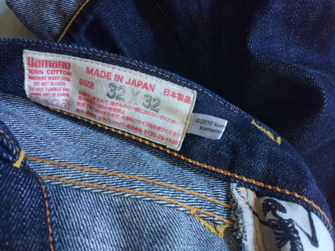Evisu Kumamon Japan Selvedge jean 34 actual on Carousell