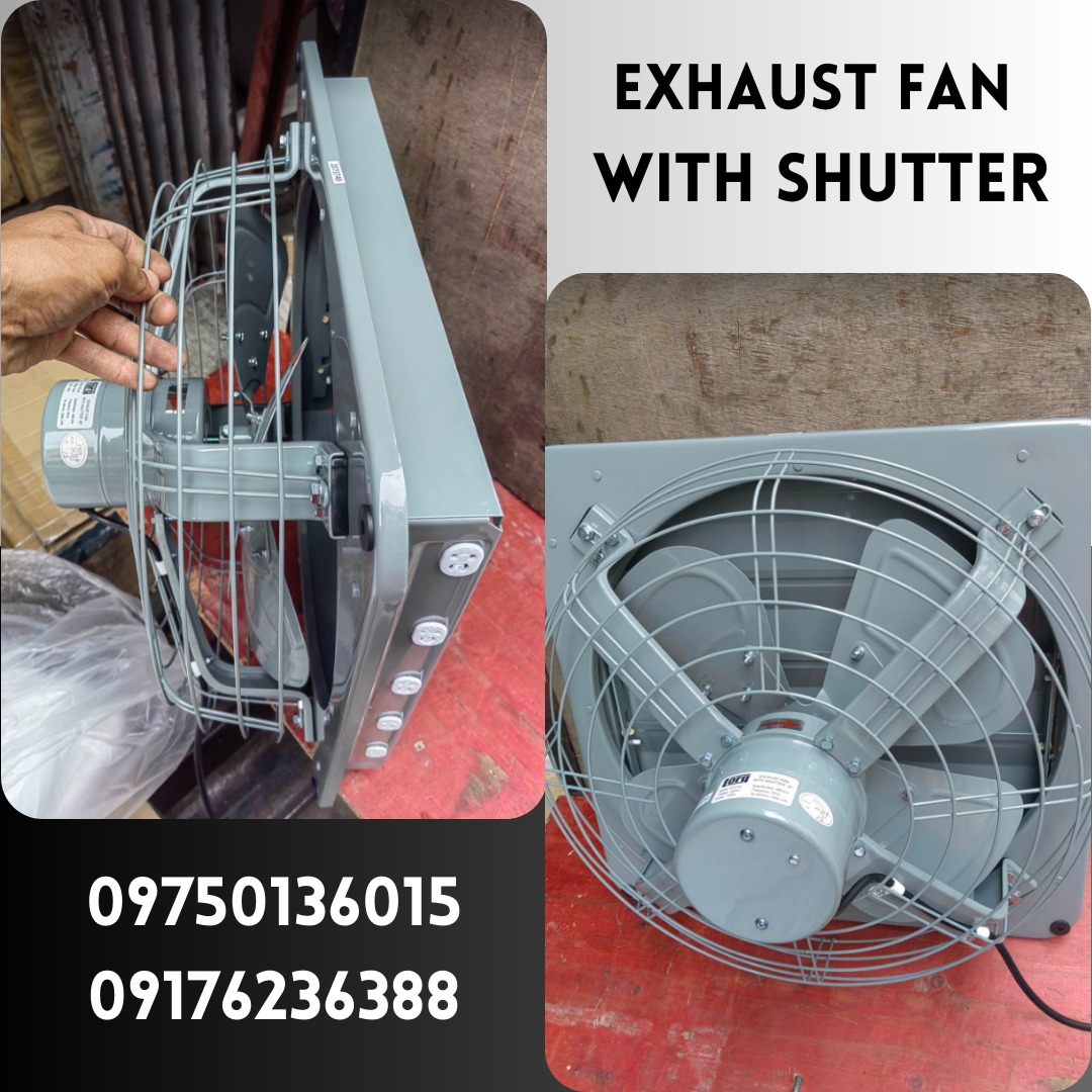 Exhaust Fan with Shutter, Commercial & Industrial, Industrial Equipment ...