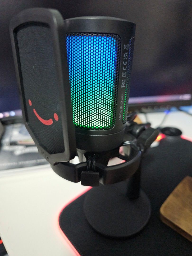 Fifine AMPLIGAME A6 USB Condenser Gaming Microphone, Audio, Microphones ...