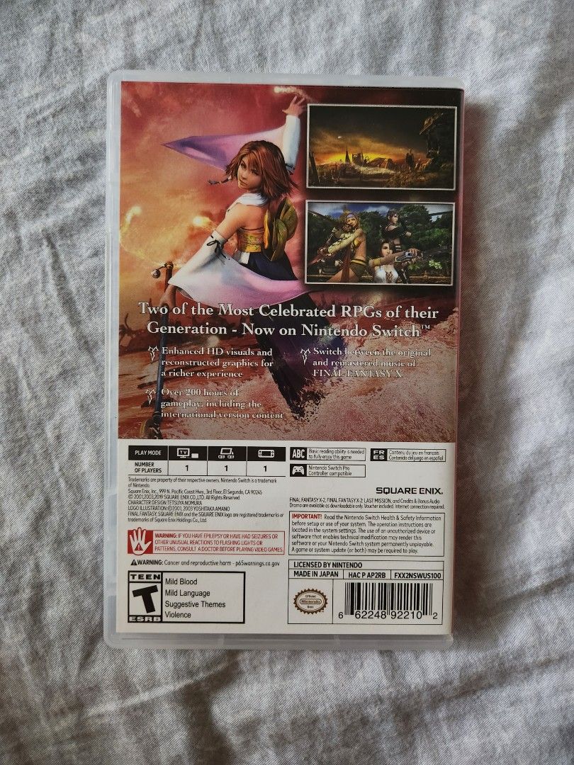 Final Fantasy X | FFX HD Remastered | NSW Game | Nintendo Switch Game ...