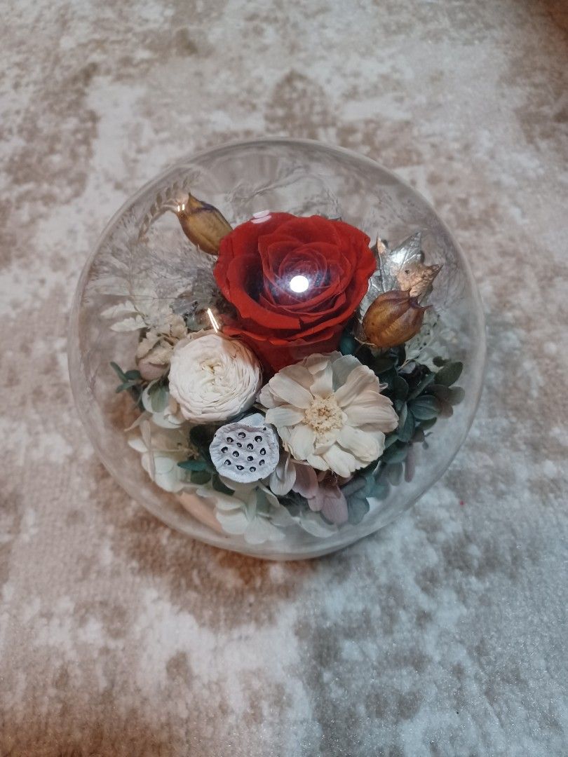 Flower dome decor, Furniture & Home Living, Home Decor, Artificial ...