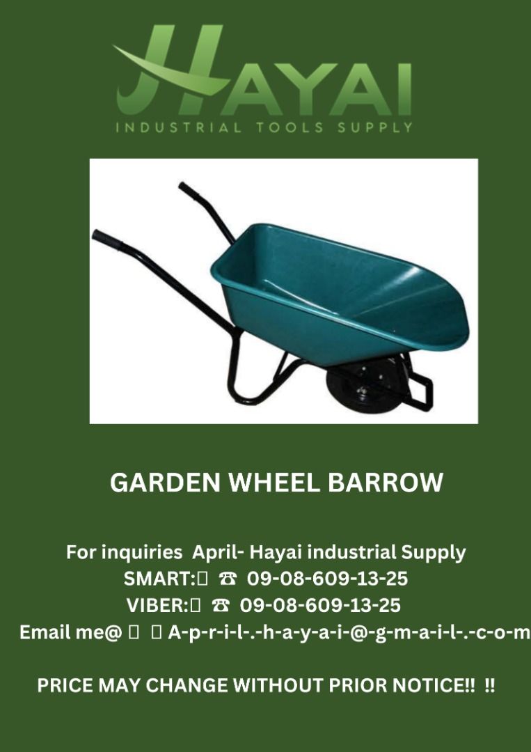 Garden wheel barrow, Commercial & Industrial, Construction Tools ...