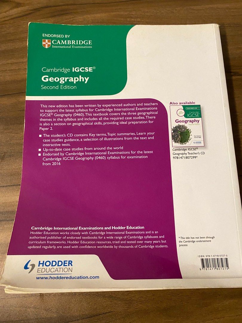 Geography Cambridge IGCSE, Hobbies & Toys, Books & Magazines, Textbooks on Carousell