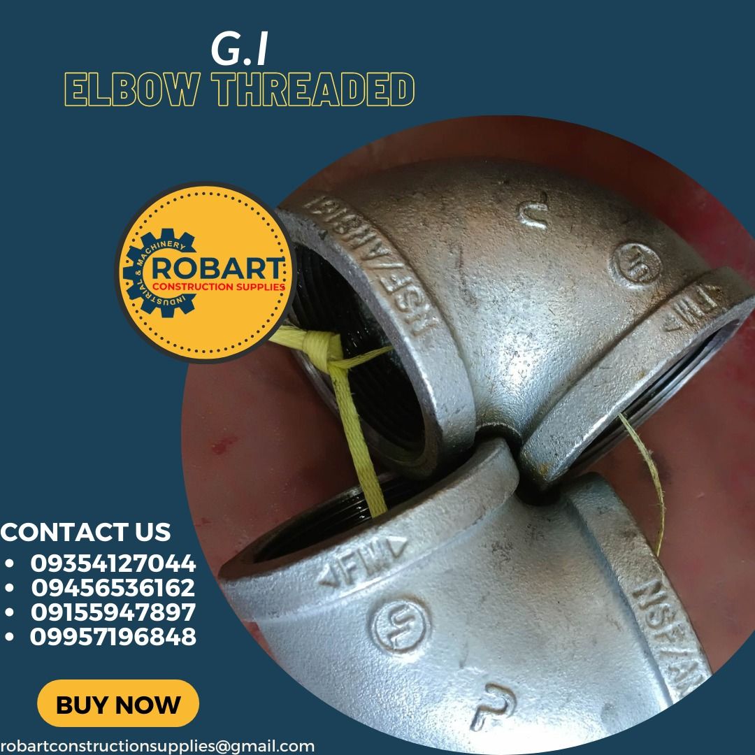 Gi Elbow Threaded, Commercial & Industrial, Construction Tools ...