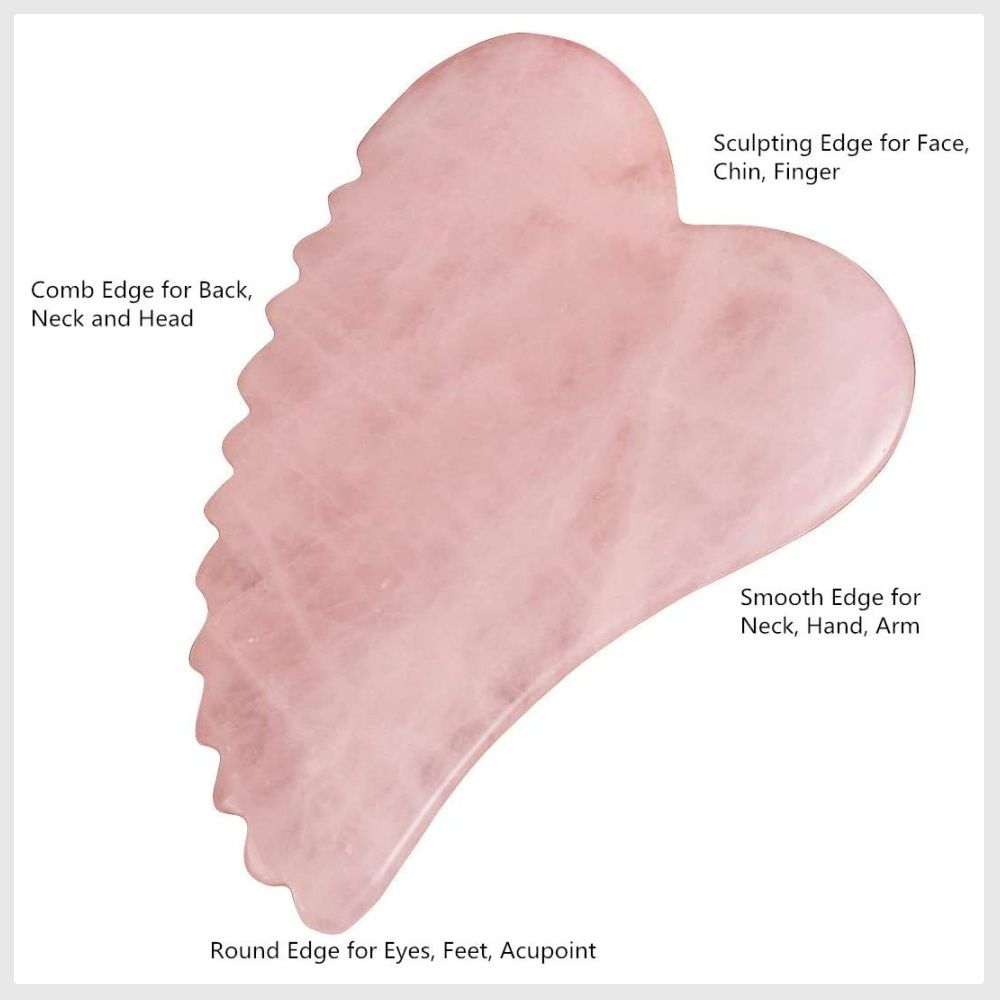 Gua Sha Facial Tool Comb Edge Gua Sha Tool Guasha Scraping Tool Rose ...