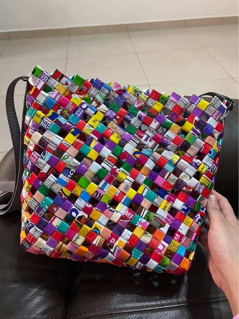 Handmade bag by recycle material, Women's Fashion, Bags & Wallets ...