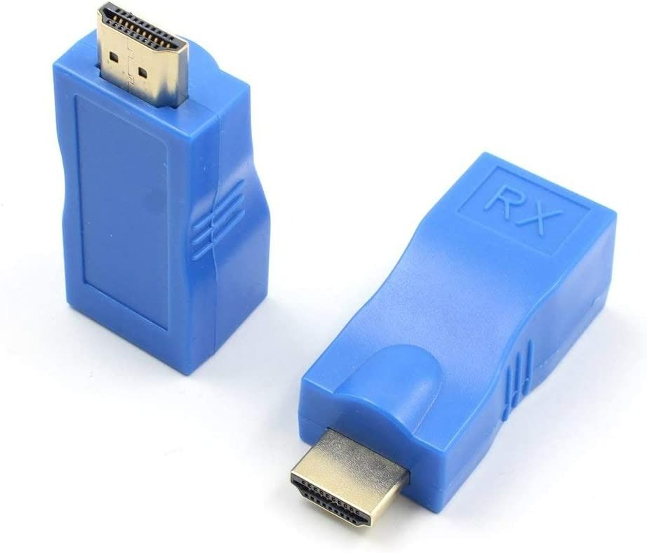 HDMI Extender Transmitter TX/RX Adapter 30M HDMI Network Extender RJ45 ...