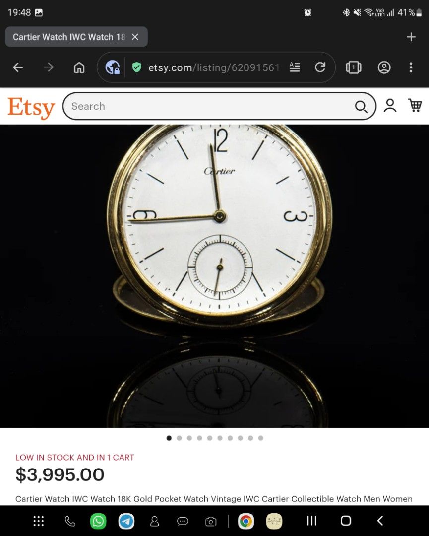 Vintage Very High grade IWC chronometer EXTRA Cal 95 pocket watch ...