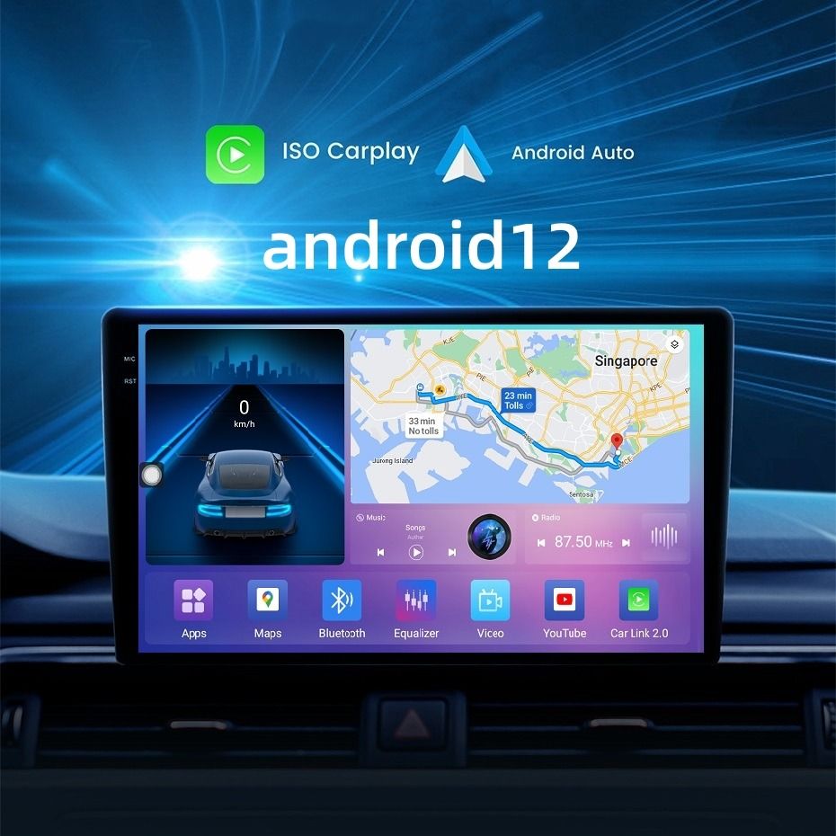 HIGH-END LATES ANDROID NISSAN GT-R 10.1 INCH 8 CORE ANDROID 12 PLAYER ...
