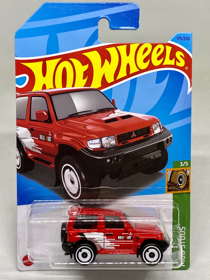 Hot Wheels MITSUBISHI PAJERO EVOLUTION Red SUV Pickup Truck 1/64 ...