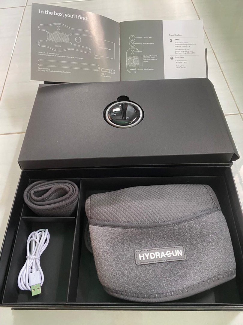 HYDRAGUN HeatPulse Knee Massager for Joint Pain, Relief, Arthritis with ...