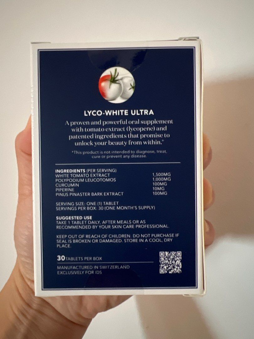 IDS Lyco-White Ultra (30 tablets) Brand New, Beauty & Personal Care, Face, Face Care on Carousell