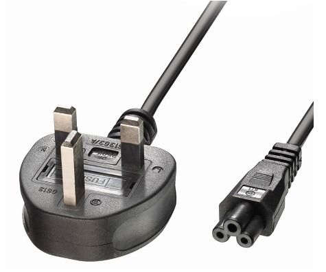 IEC to 3 Pin UK Plug Power Cable Cord C5 C7 C13 (Female, Straight) [ Local Singapore Safety Mark ...