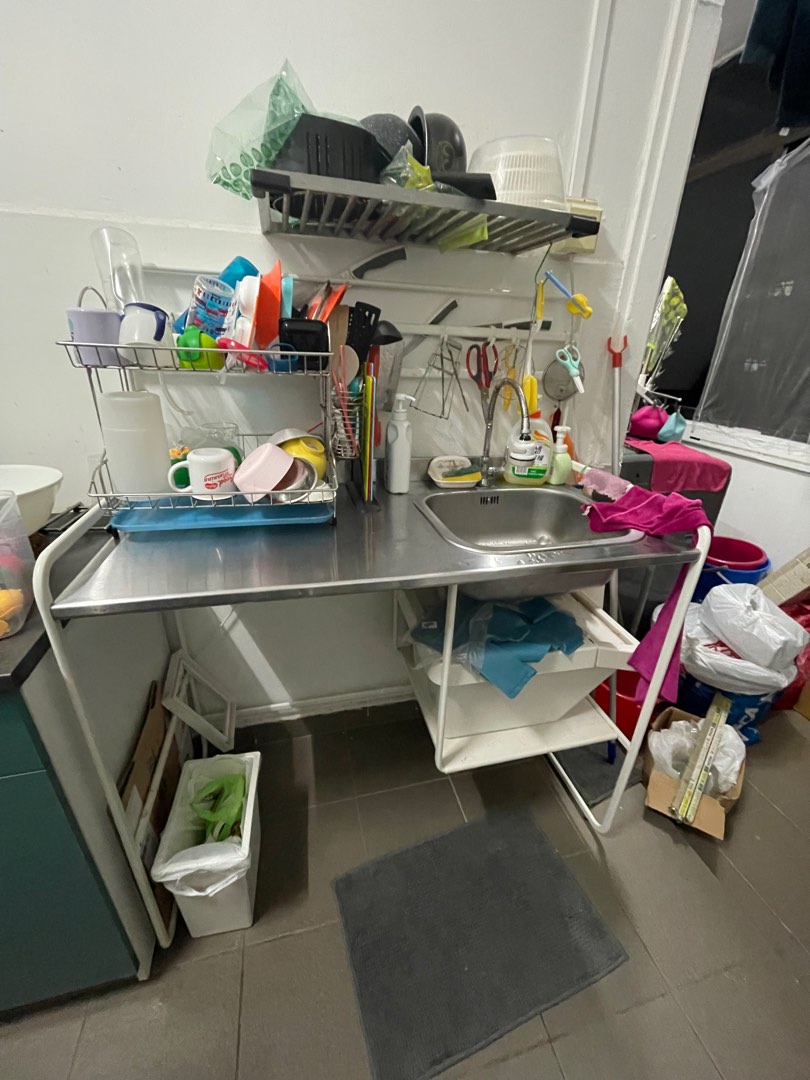 Ikea - SUNNERSTA Mini-kitchen Sink, Furniture & Home Living, Bathroom ...