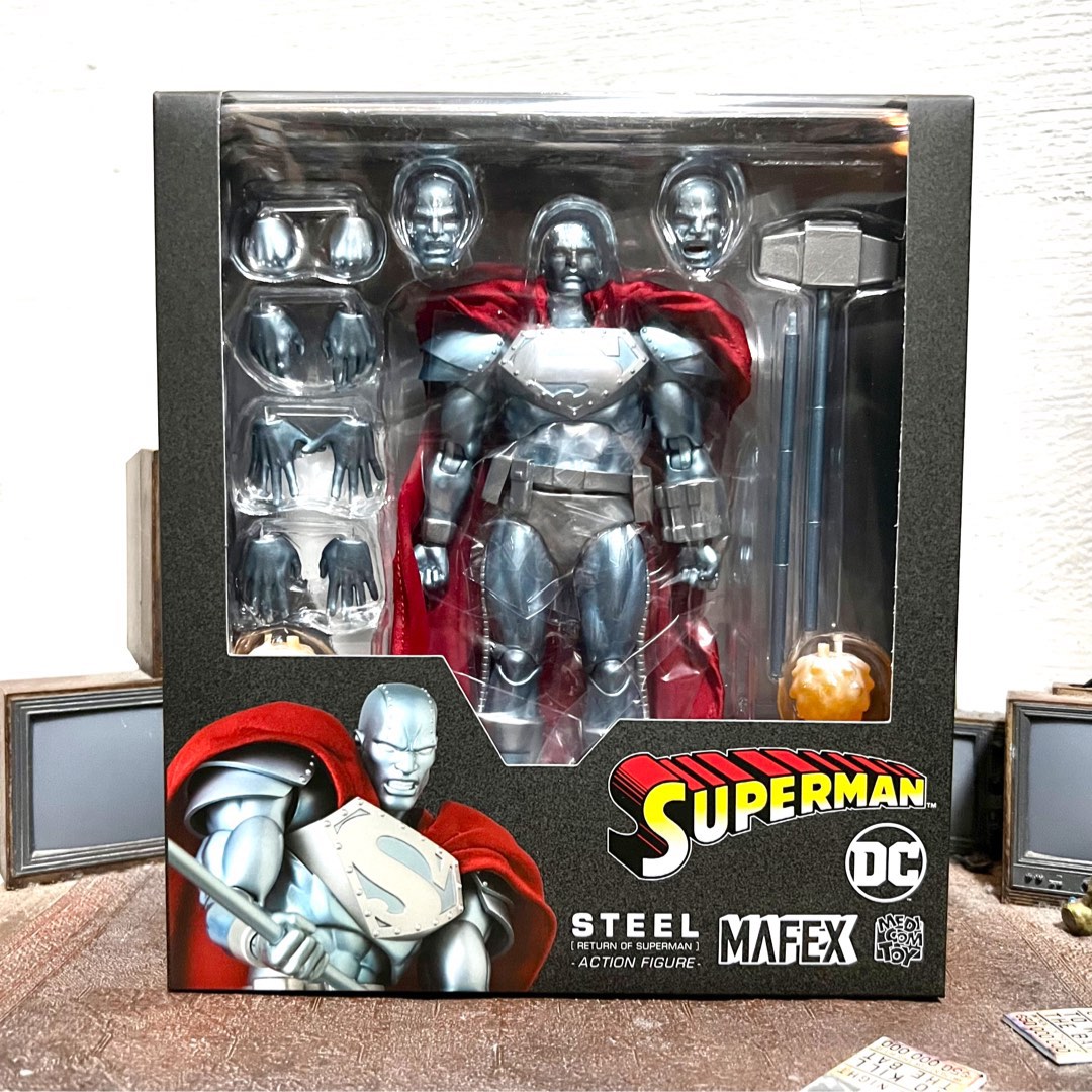 [In hand] Medicom Mafex Miracle Action Figure Steel (Return of Superman ...