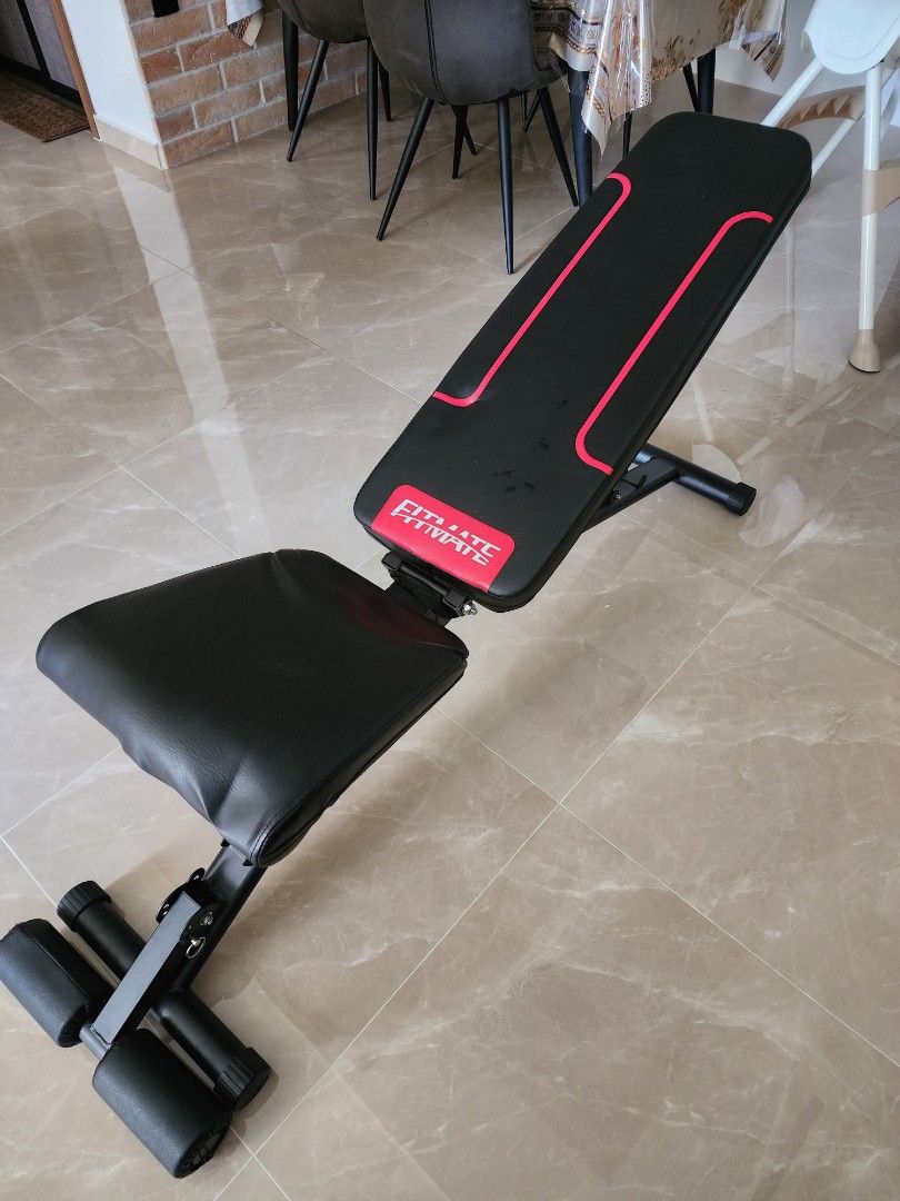 Inclined Weights Bench, Sports Equipment, Exercise & Fitness, Weights ...