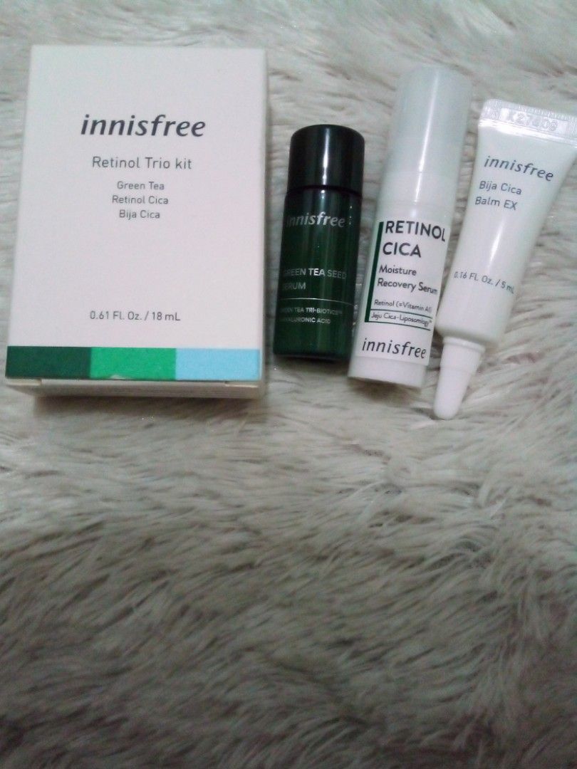 Innisfree Retinol Trio Kit, Kesehatan & Kecantikan, Kulit, Sabun & Tubuh di Carousell