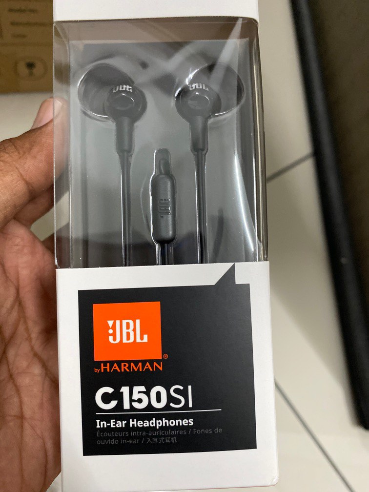 JBL C150SI In-Ear Headphones with Built-in Microphone, Audio ...