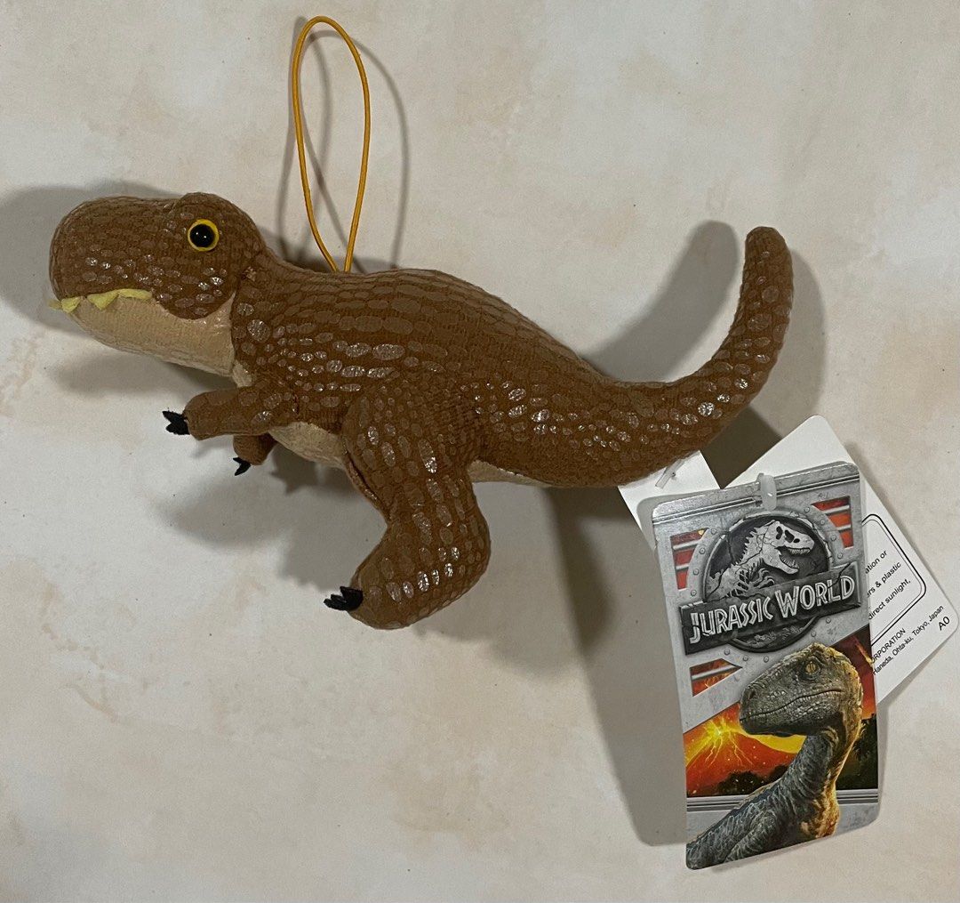 Jurassic World T-Rex Keychain Plush, Hobbies & Toys, Toys & Games on ...