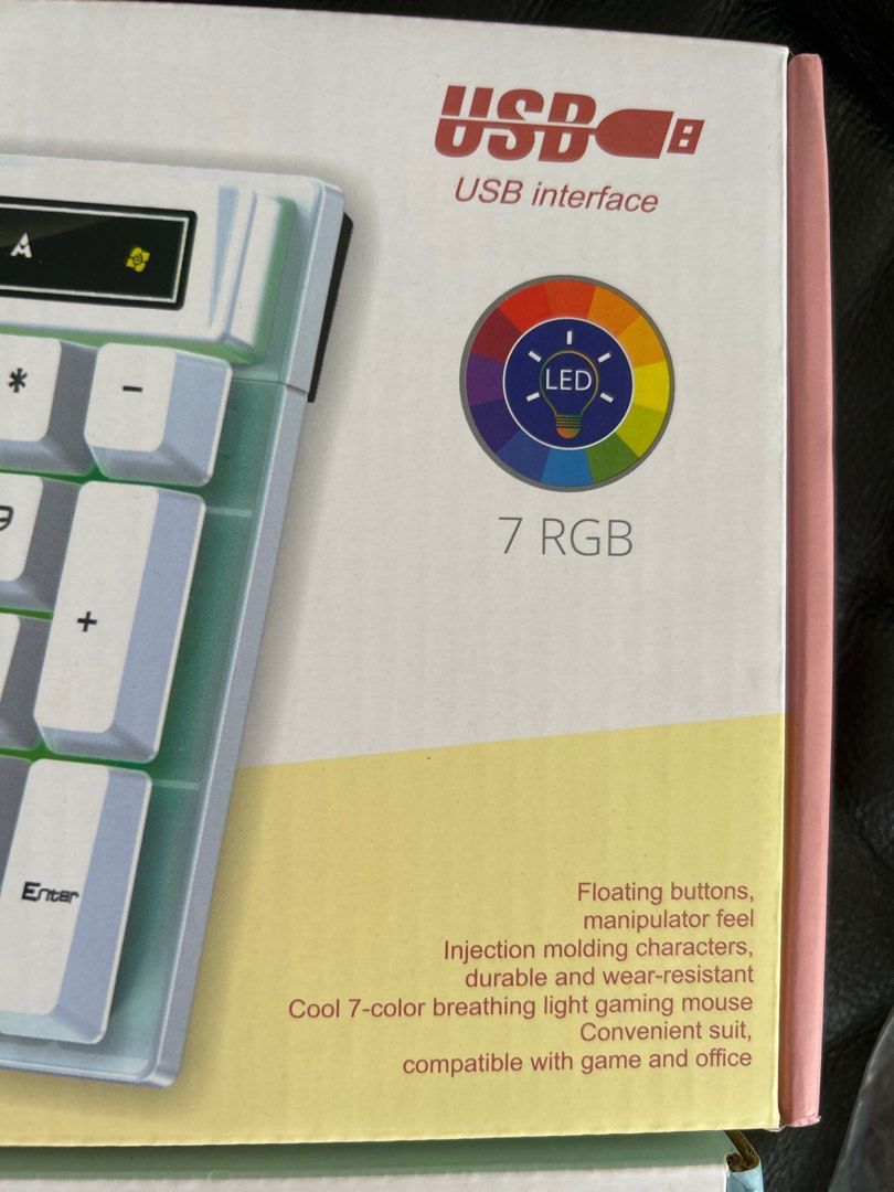 Kakusiga colorful keyboard & mouse combo, Computers & Tech, Parts ...