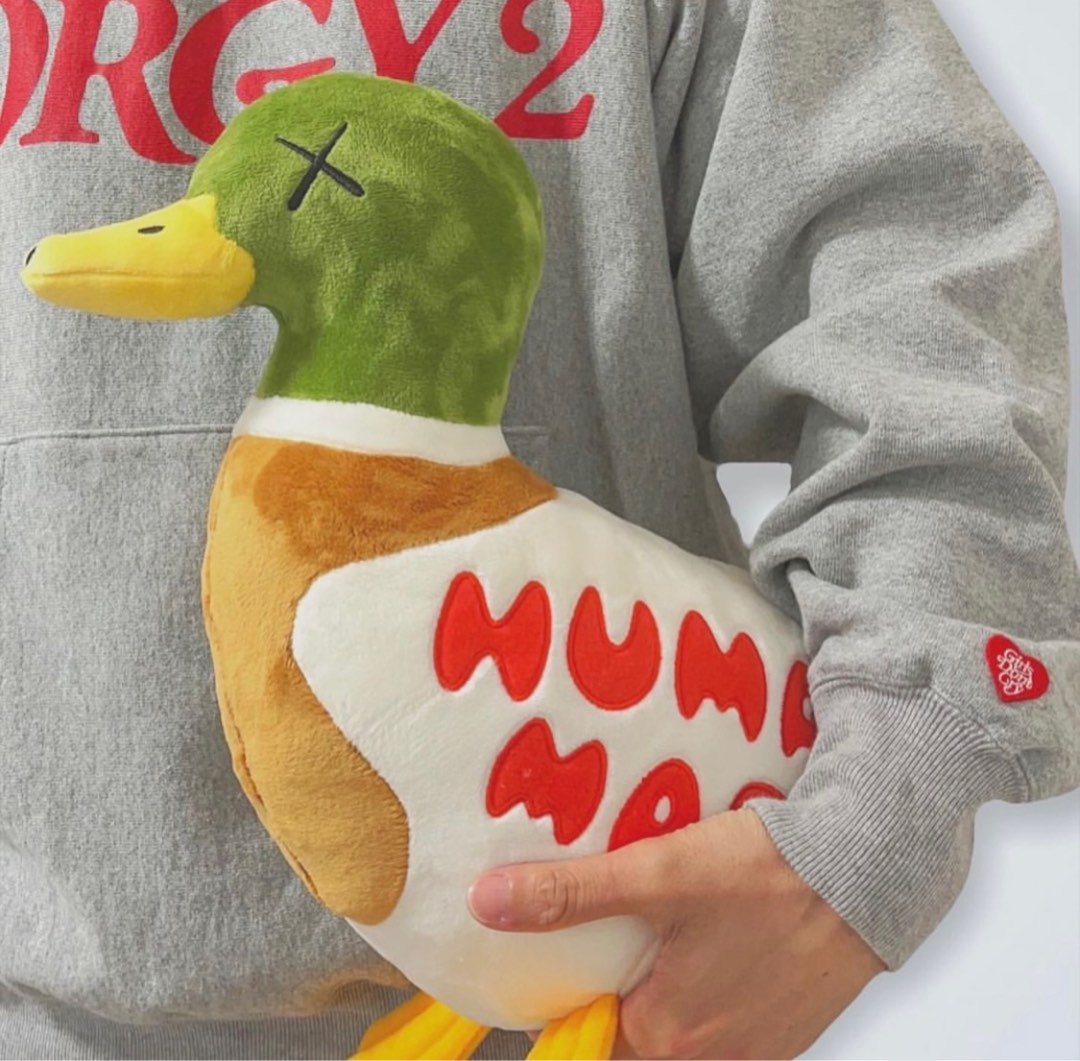 kaws x Human Made Duck Plush, Furniture & Home Living, Home Decor ...