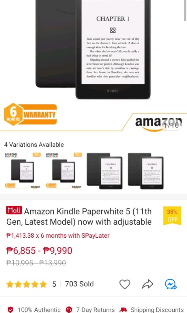Kindle Paperwhite 11th Gen on Carousell