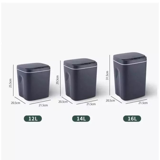 LED Smart Trash Can Automatic Sensor Dustbin Intelligent Sensor ...
