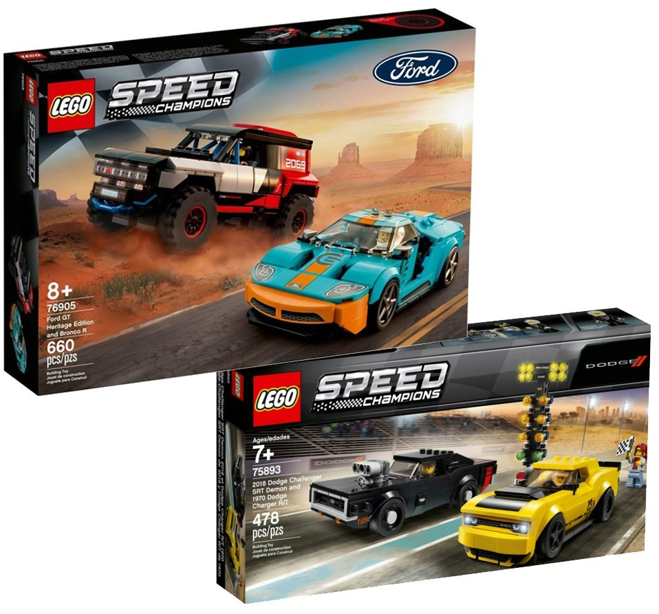 Lego 76905 Ford GT Heritage Edition and Bronco R Lego 75893 2018 ...