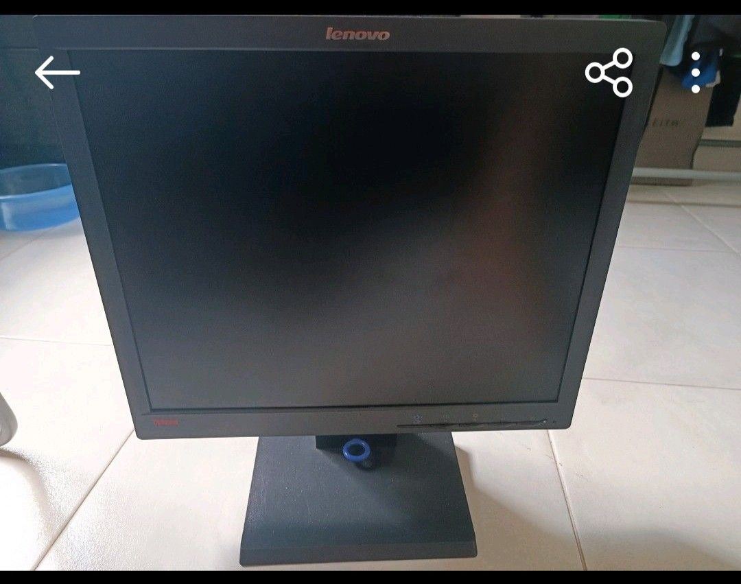 Lenovo thinkvision desktop monitor 19 inch, Computers & Tech, Parts ...