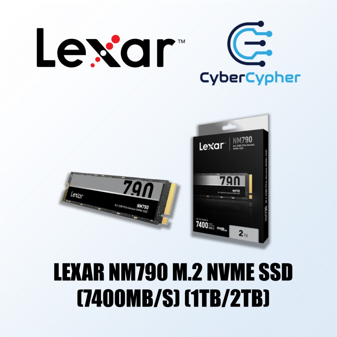 LEXAR NM790 M.2 NVME SSD (7400Mb/s) (1TB/2TB/4TB) PCIe Gen4x4 Storage ...