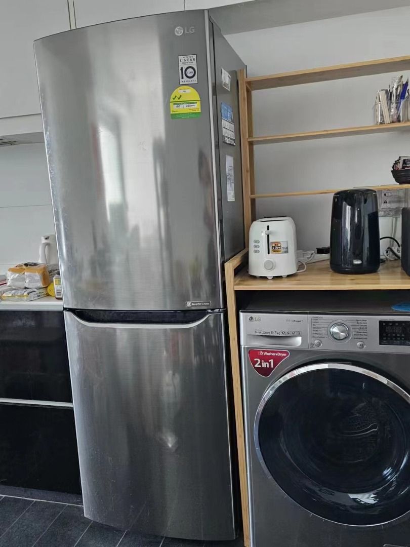 LG 277L Bottom Freezer Refrigerators with Inverter Linear Compressor ...