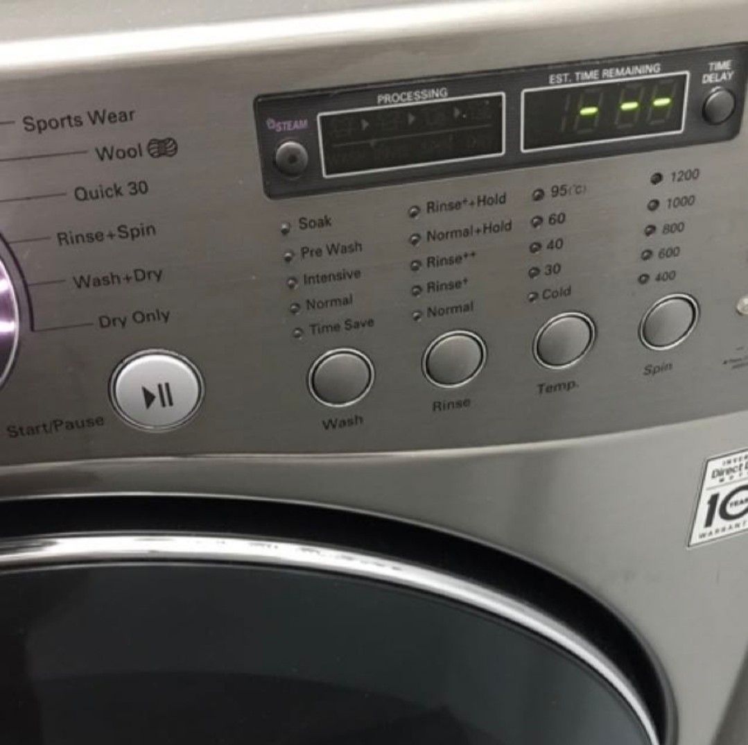 LG True Steam 17kg/9kg washer cum dryer, TV & Home Appliances, Washing Machines and Dryers on ...