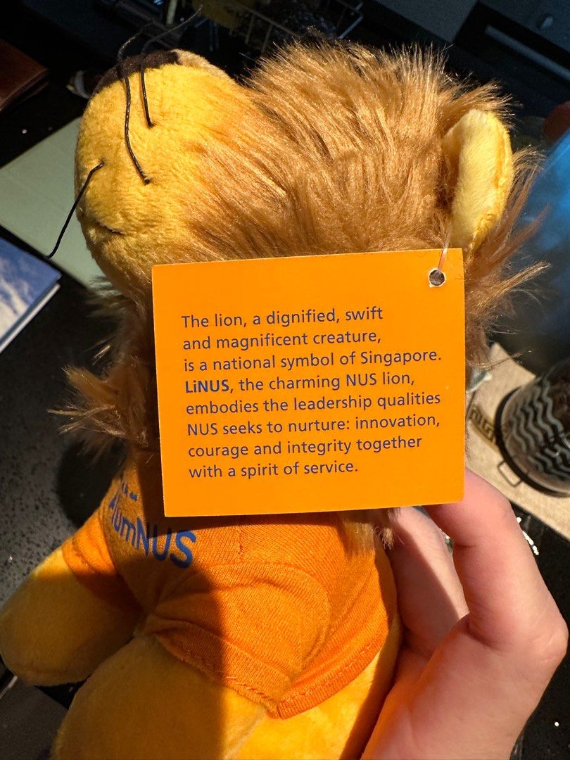 LiNUS the NUS lion soft toy, Hobbies & Toys, Toys & Games on Carousell