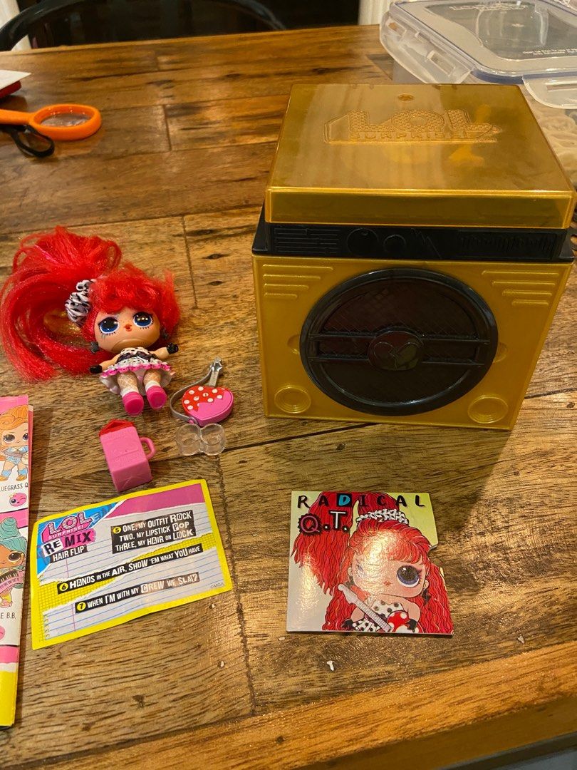 LOL surprise hair flip remix ULTRA RARE radical QT gold Boombox on ...