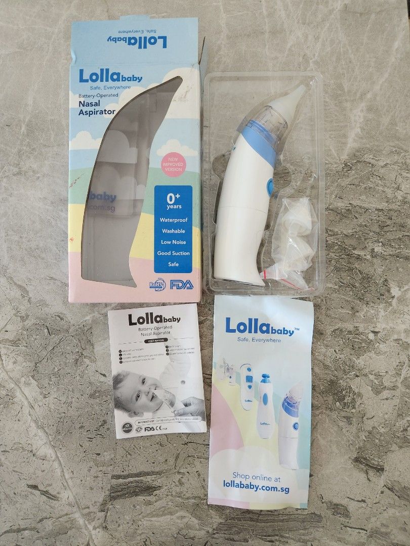 Lolla baby battery operated nasal aspirator, Babies & Kids, Bathing ...