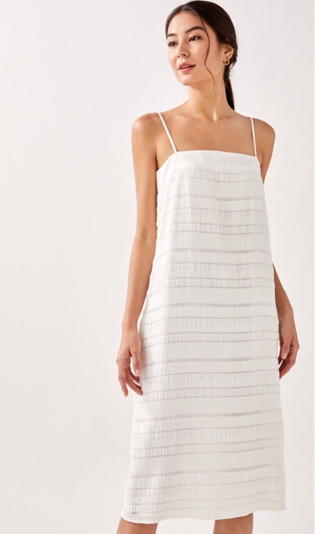 Love bonito Keyana Textured Column Midi Dress, Women's Fashion, Dresses ...