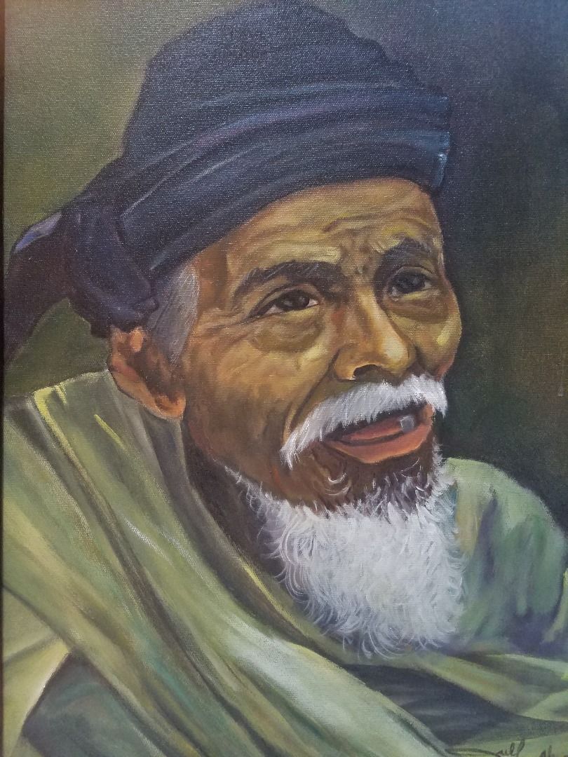 Lukisan Kakek Tua Karya Dullah 1987 on Carousell
