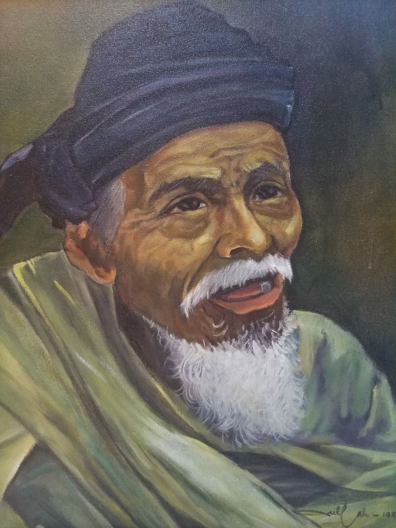 Lukisan Kakek Tua Karya Dullah 1987, Perabotan Rumah di Carousell