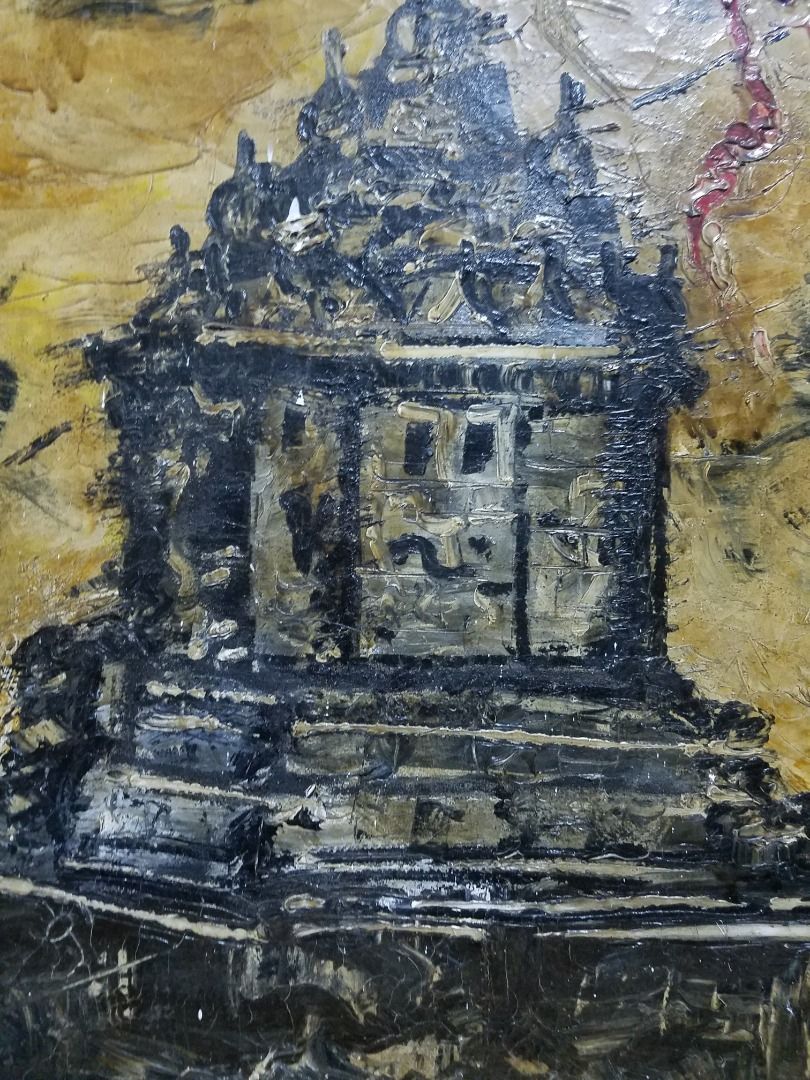 Lukisan Unik Candi Dieng, Perabotan Rumah di Carousell
